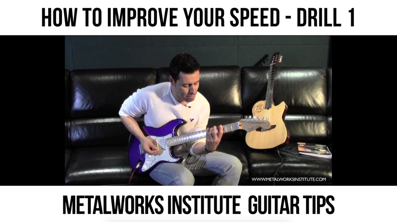 Guitar Tutorial – How To Improve Your Speed – Drill 1 | Metalworks ...